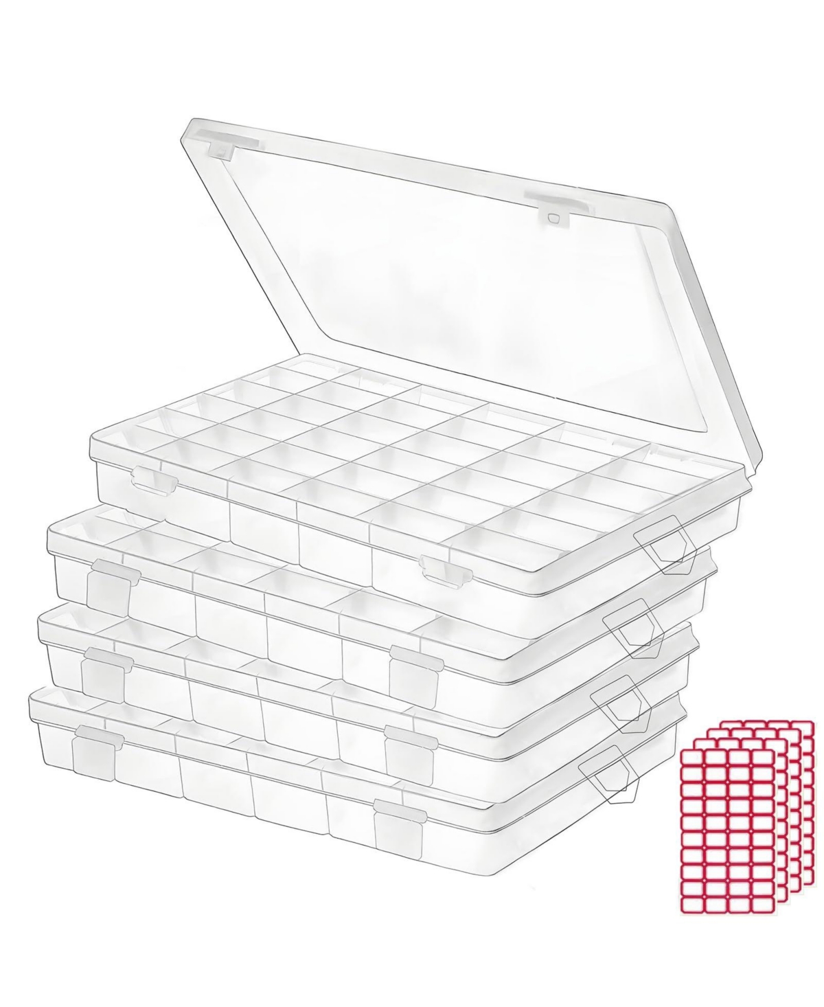 Click here for Xdovet Plastic Organizer Box Adjustable Dividers B... prices