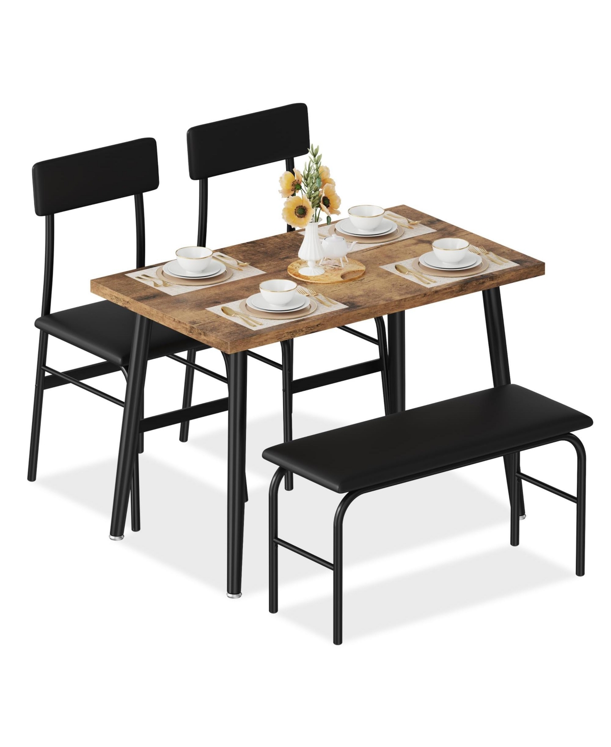 Click here for gaomon 4-Piece Dining Table Set for 2  Modern Kitc... prices
