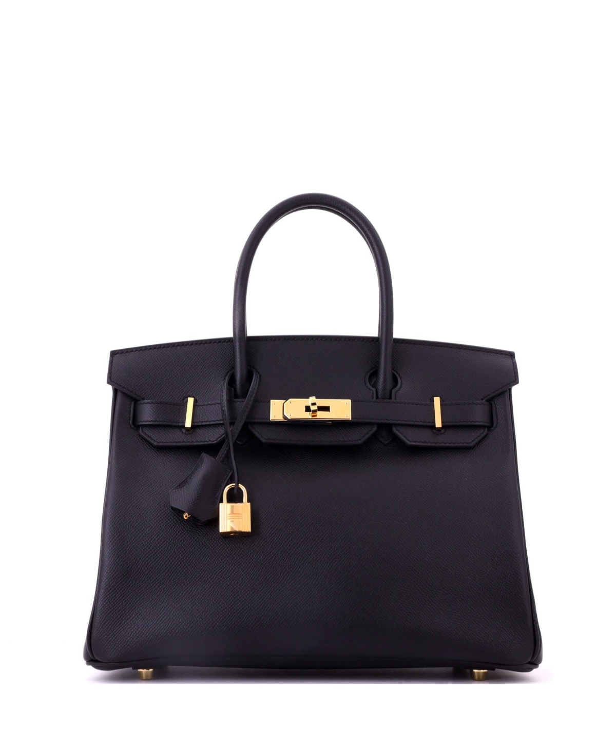 Click here for Pre-Owned HERMES Birkin 30 Handbag Black Epsom wit... prices