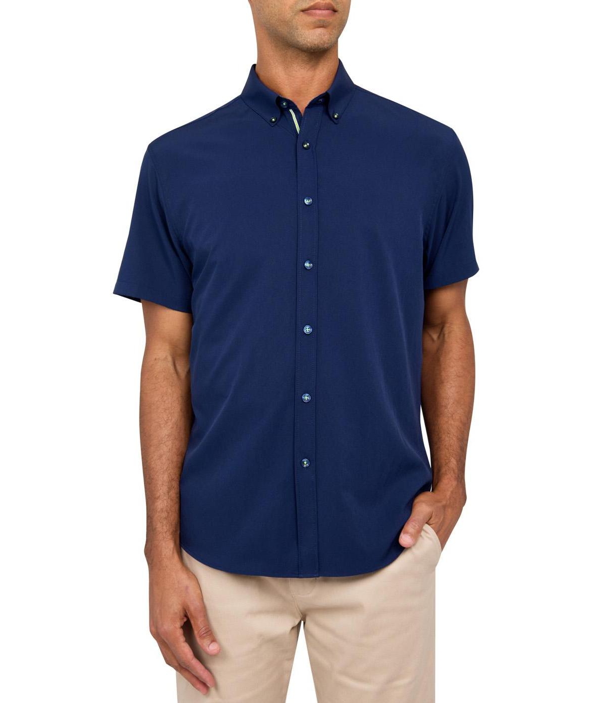 Click here for Society of Threads Mens Regular Fit 4-Way Stretch... prices