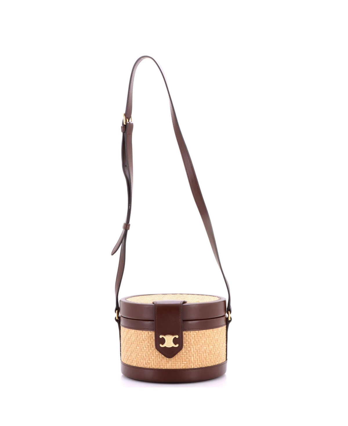 Click here for Pre-Owned Celine Medium Tambour Bag Triomphe Raffi... prices