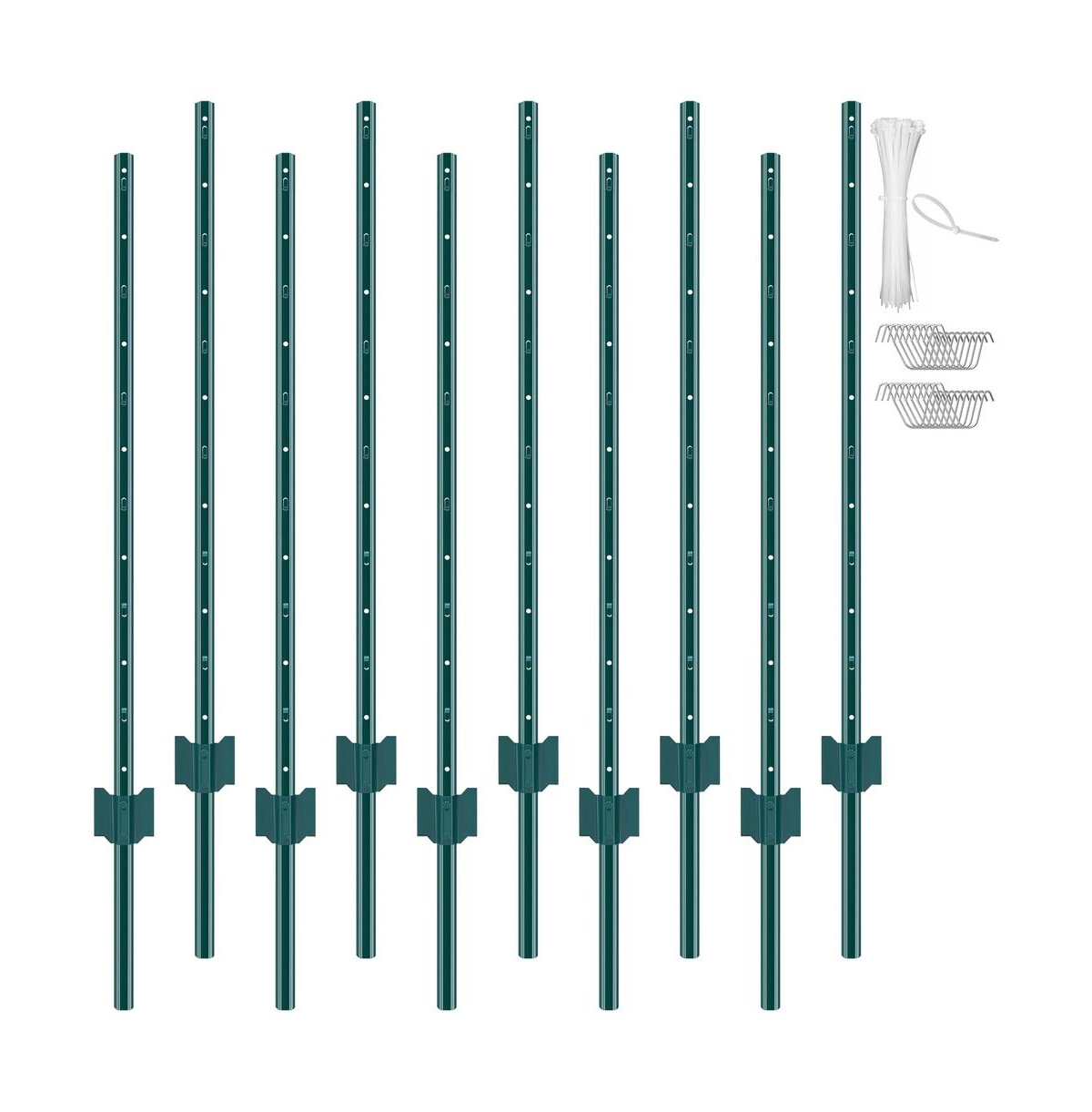 Click here for Sugift 4 feet U-Channel Fence Post 10 Pack Heavy D... prices