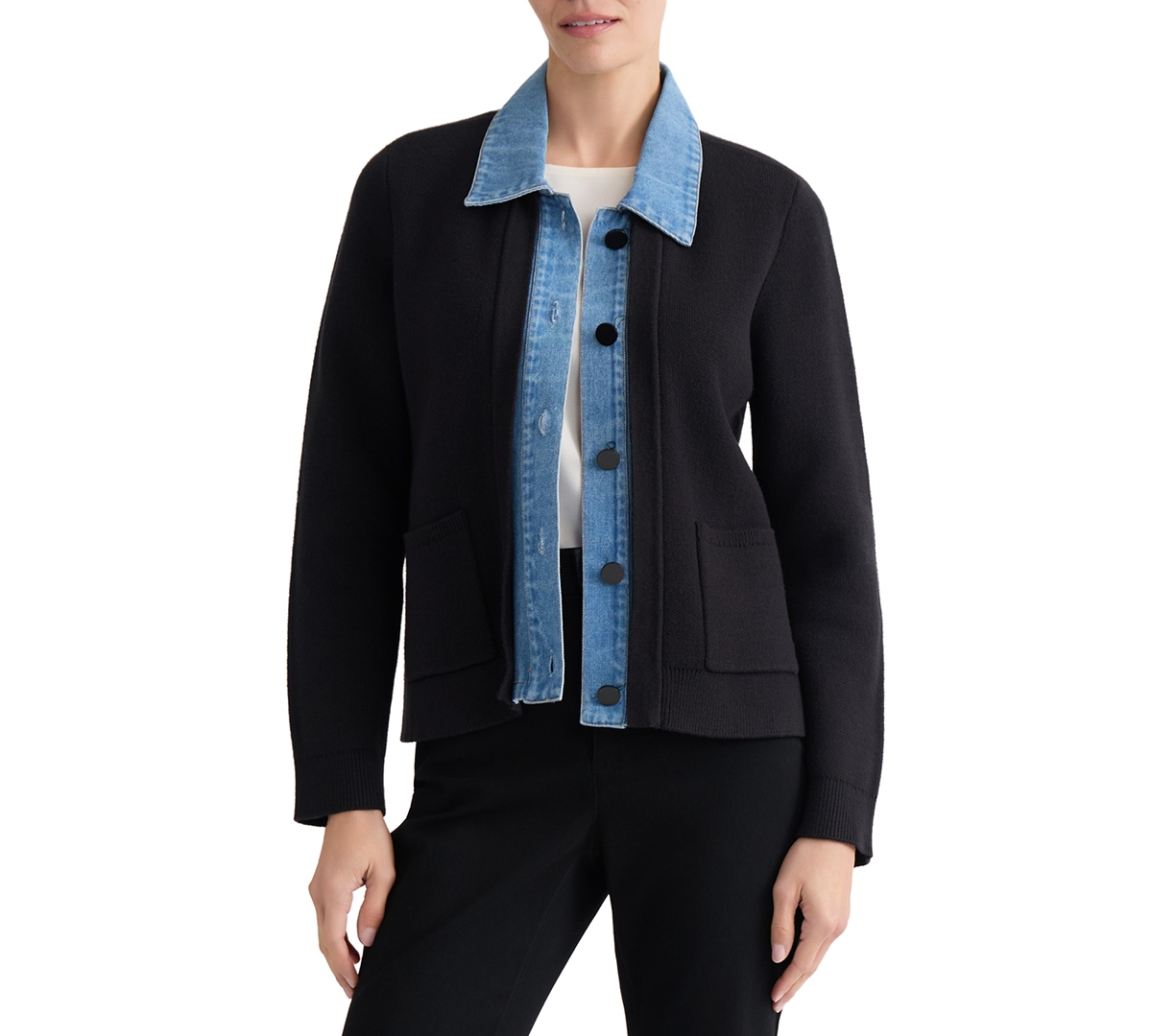Click here for Jones New York Womens Notch Collar Cardigan - Jone... prices