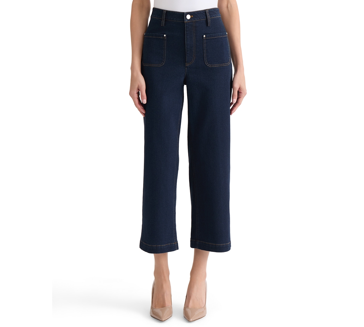Click here for Jones New York Womens Lexington Wide-Leg Ankle Jea... prices