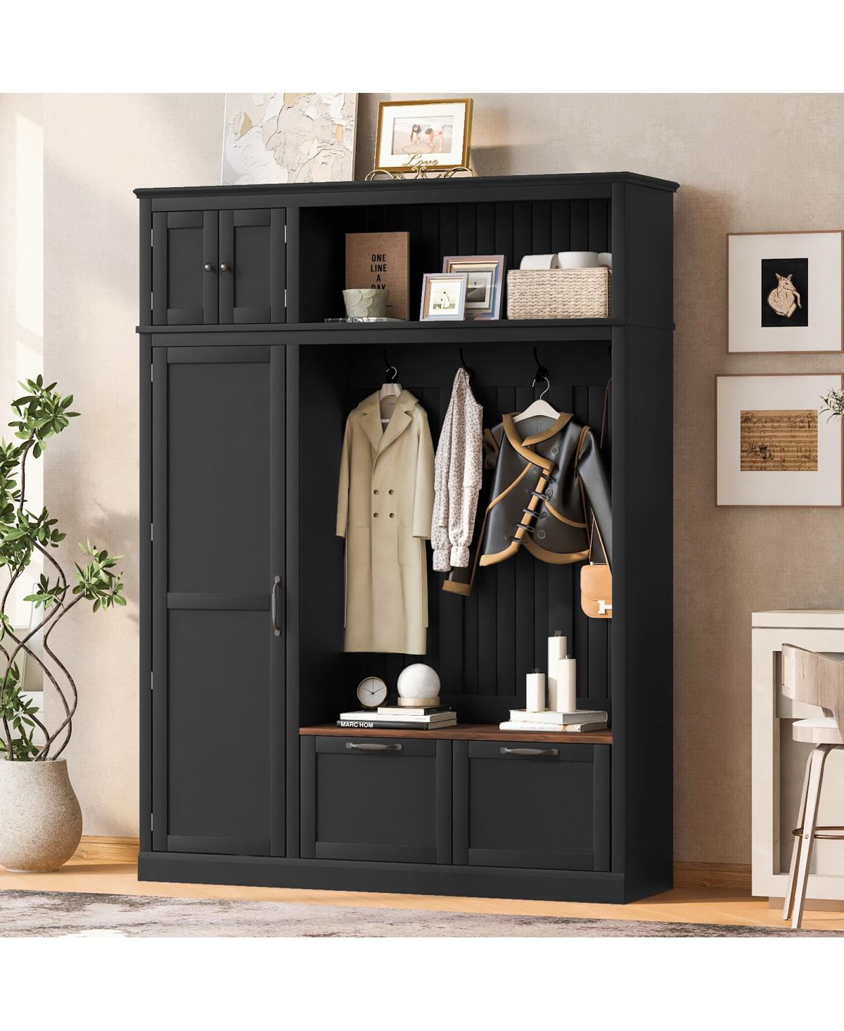 Click here for Streamdale Furniture 3-in-1 Hall Tree with Overhea... prices