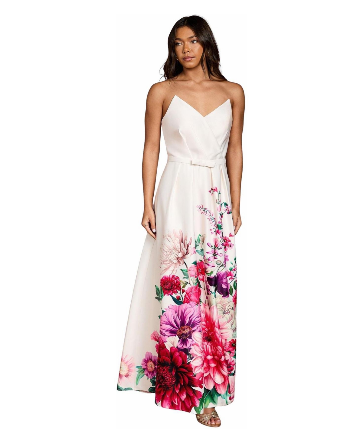 Click here for Coast Womens Wired Bandeau Border Print Maxi Dress... prices