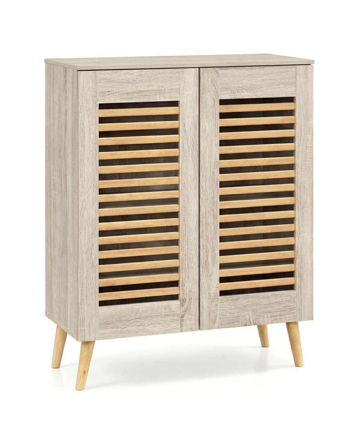 Click here for Slickblue Entryway Shoe Cabinet with Louvered Door... prices