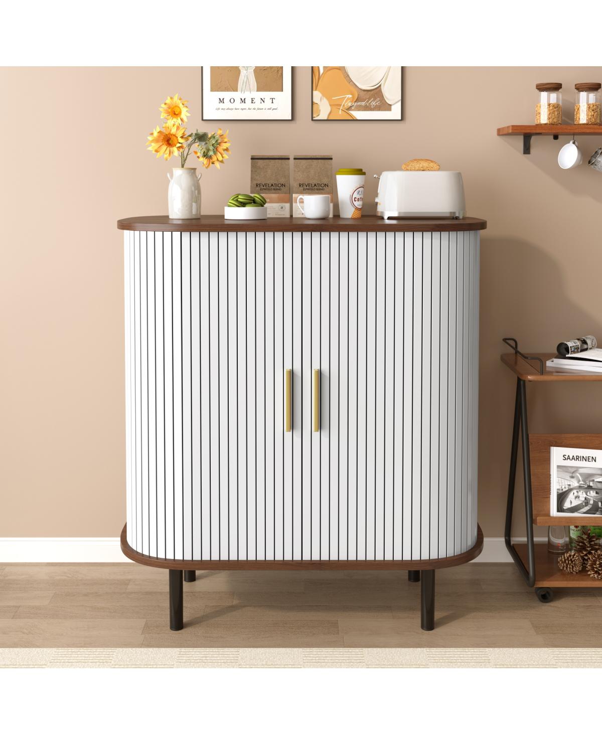 Click here for Streamdale Furniture 28 Fluted Wine Bar Cabinet wi... prices