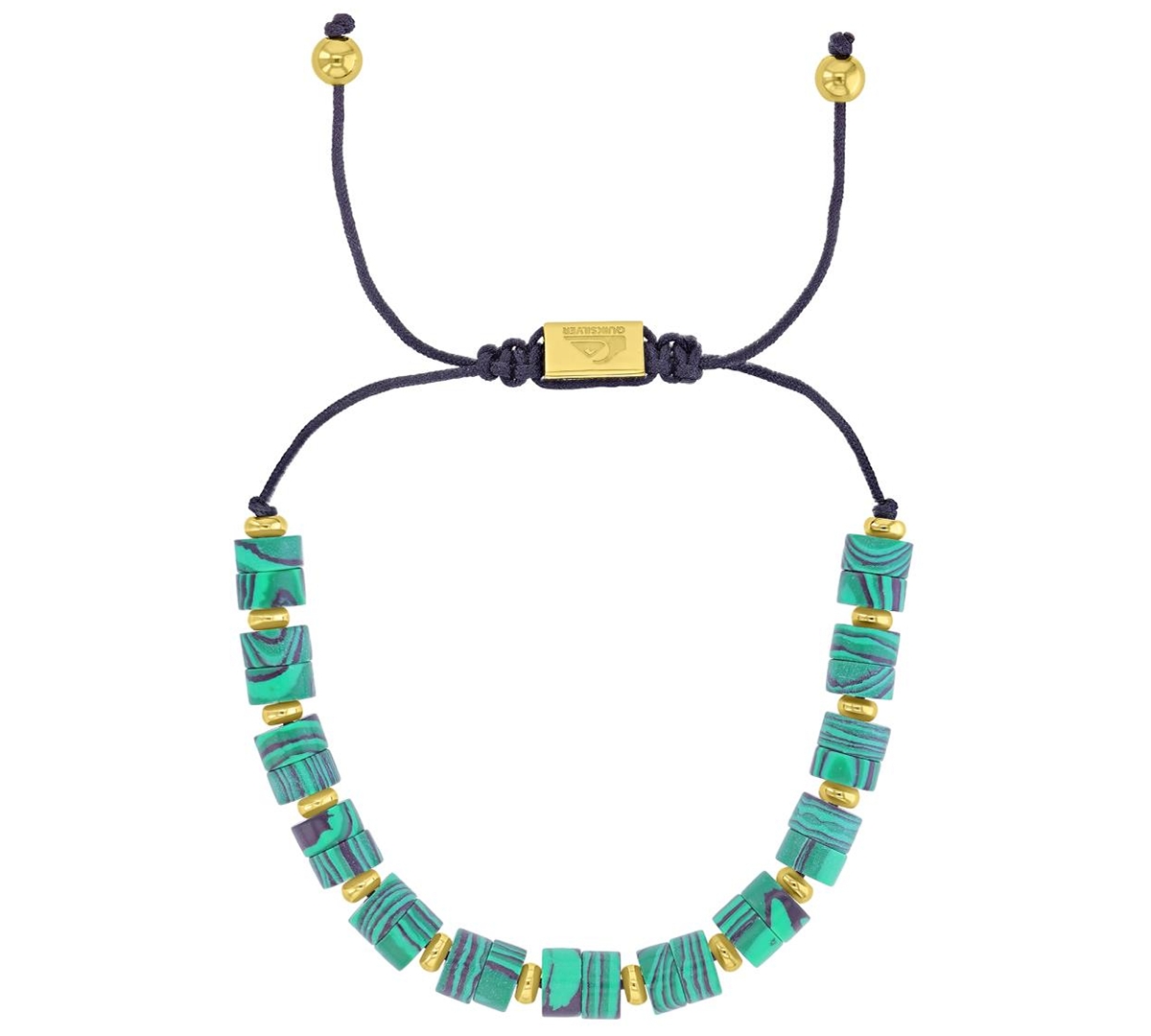 Click here for Quiksilver Mens 18k Gold-Plated Steel Malachite Be... prices