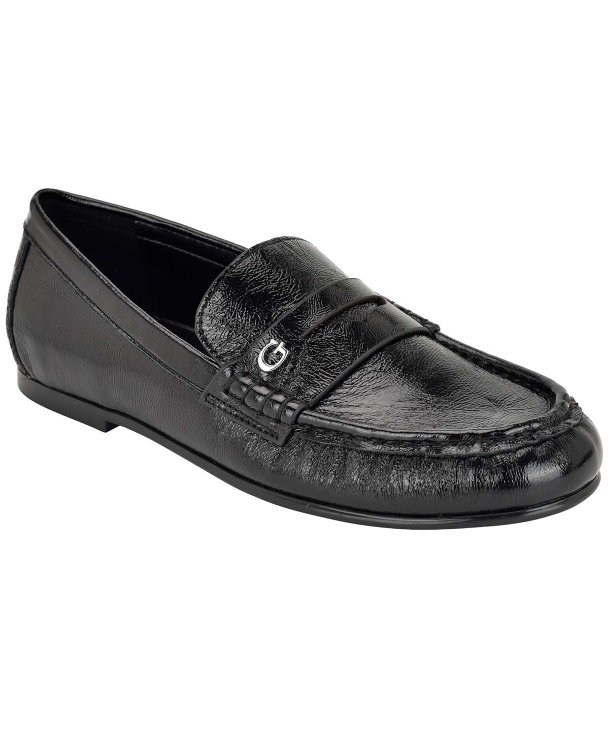 Click here for Guess Womens Raivoo Suede Slip-On Penny Loafer - B... prices