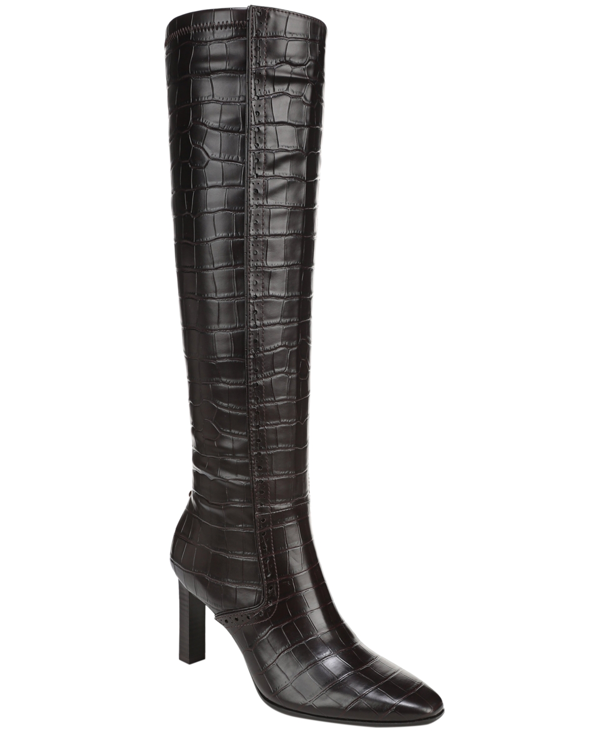 Click here for Franco Sarto Womens Damiana Square Toe Zip Tall Bo... prices