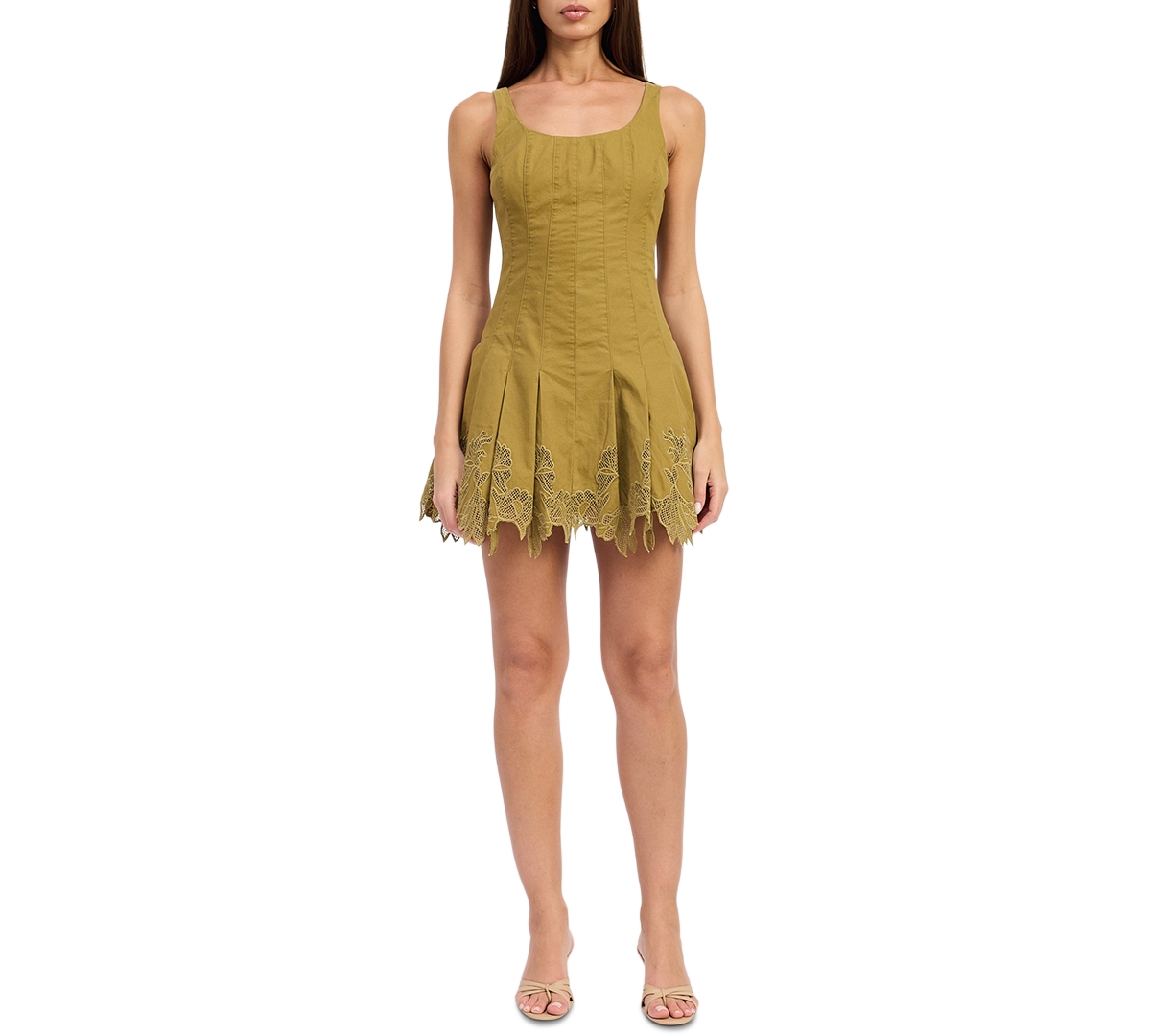 Click here for En Saison Womens Elin Embroidered Sleeveless Mini... prices