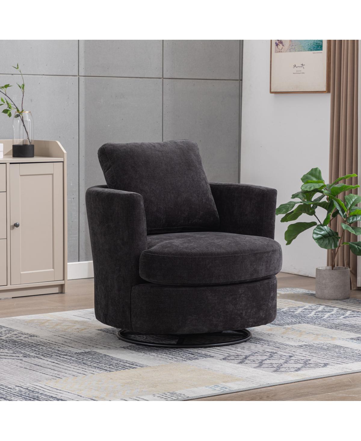 Click here for Streamdale Furniture 31.9W Chenille Swivel Barrel... prices