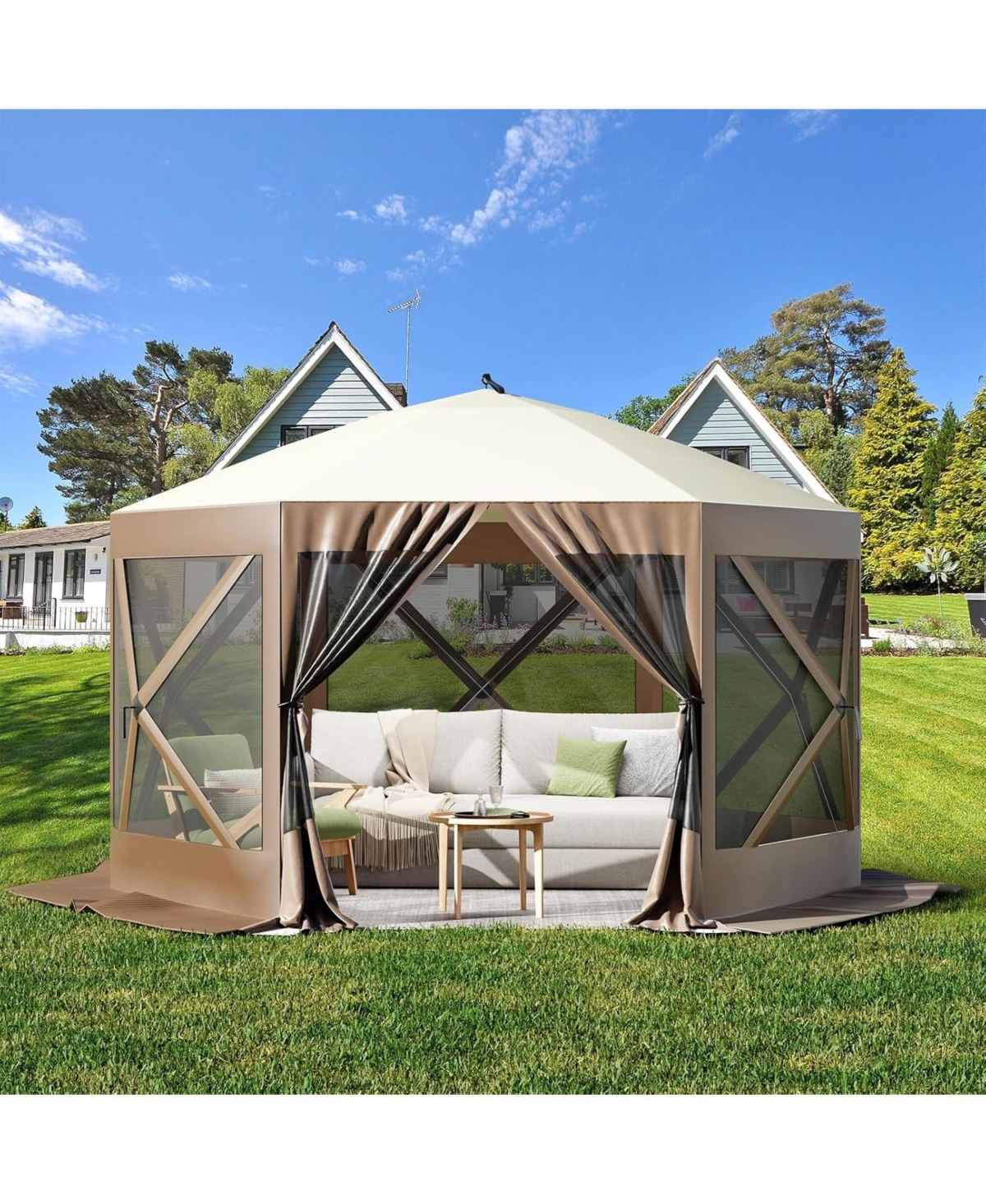Click here for gaomon 12X12Feet Pop-Up Gazebos Outdoor Canopy Wat... prices