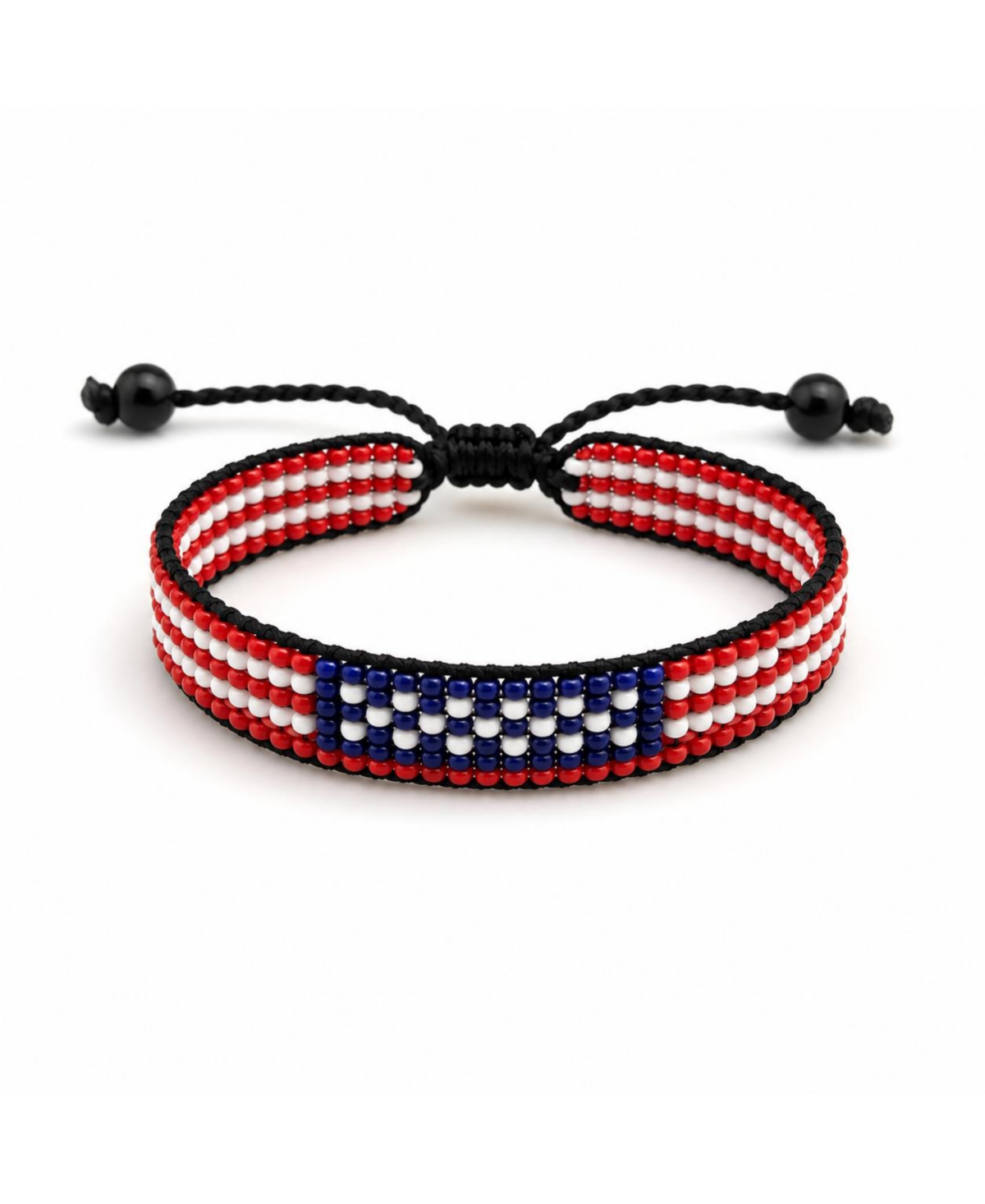 Click here for Black & White Love Beaded Bracelet Handmade with P... prices