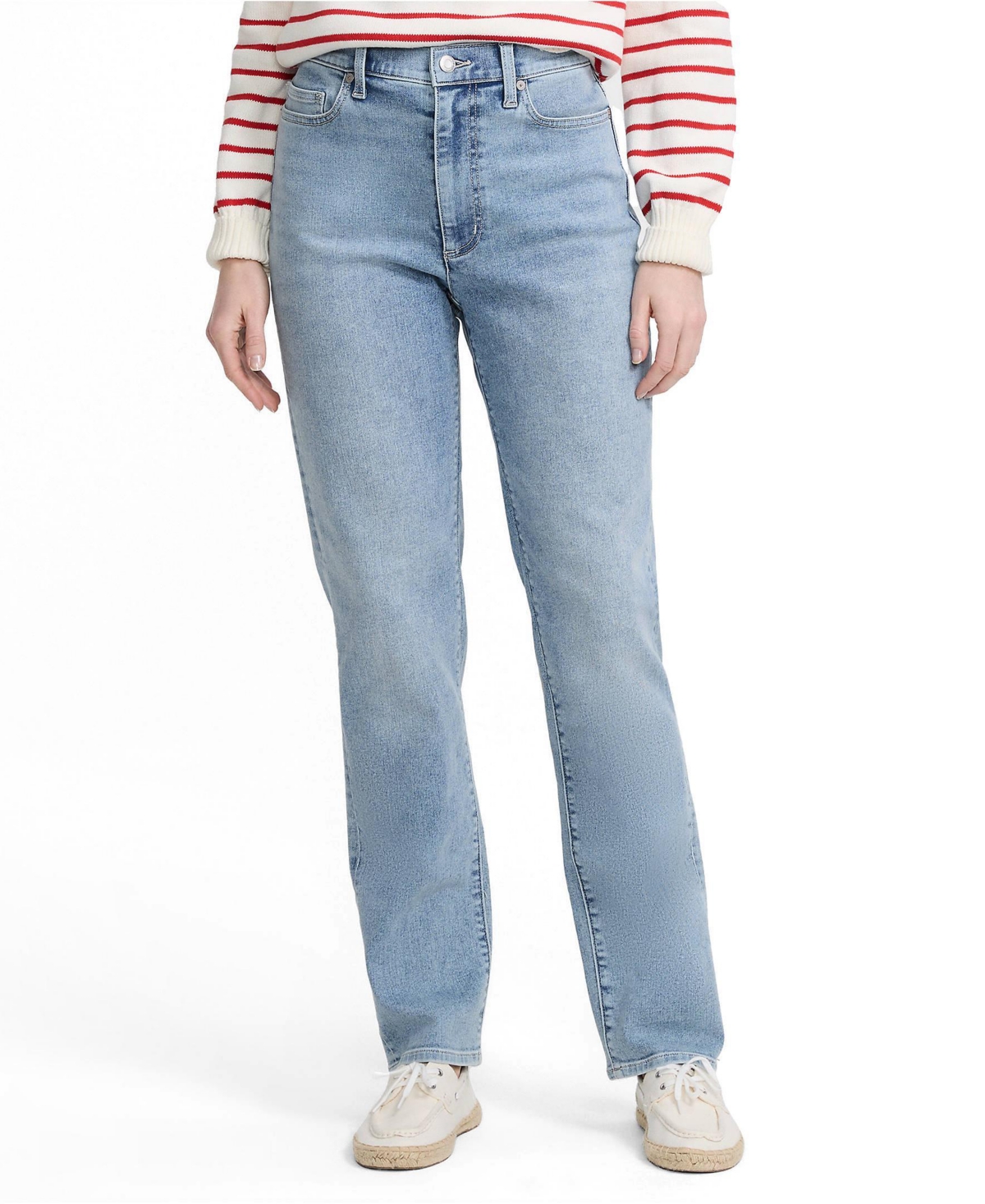 Click here for Lands End Womens Recover High Rise Straight Leg Bl... prices