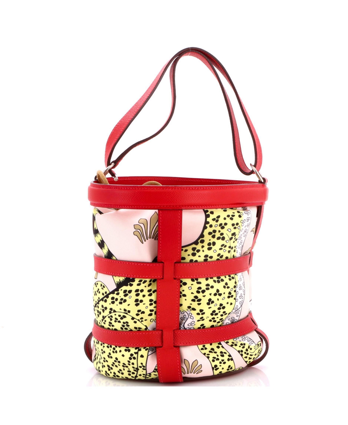 Click here for Pre-Owned HERMES Musardine Bucket Bag Printed Silk... prices