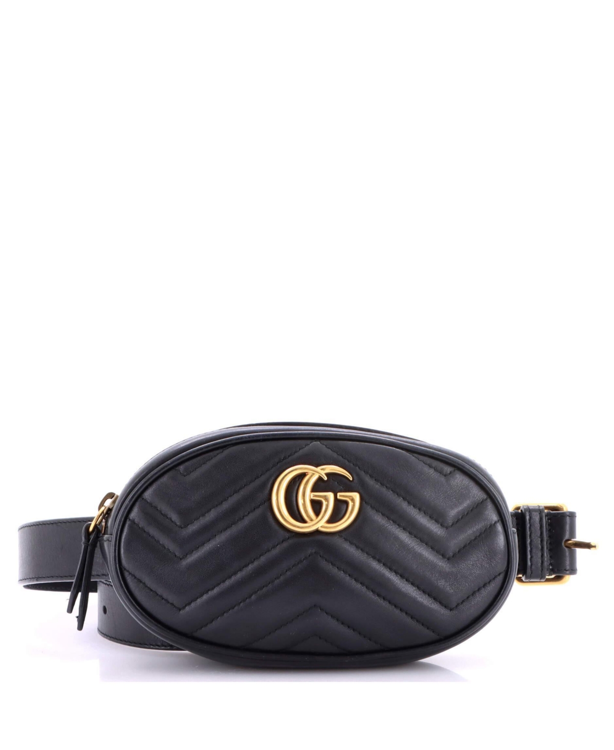Click here for Pre-Owned Gucci Gg Marmont Belt Bag Matelasse Leat... prices