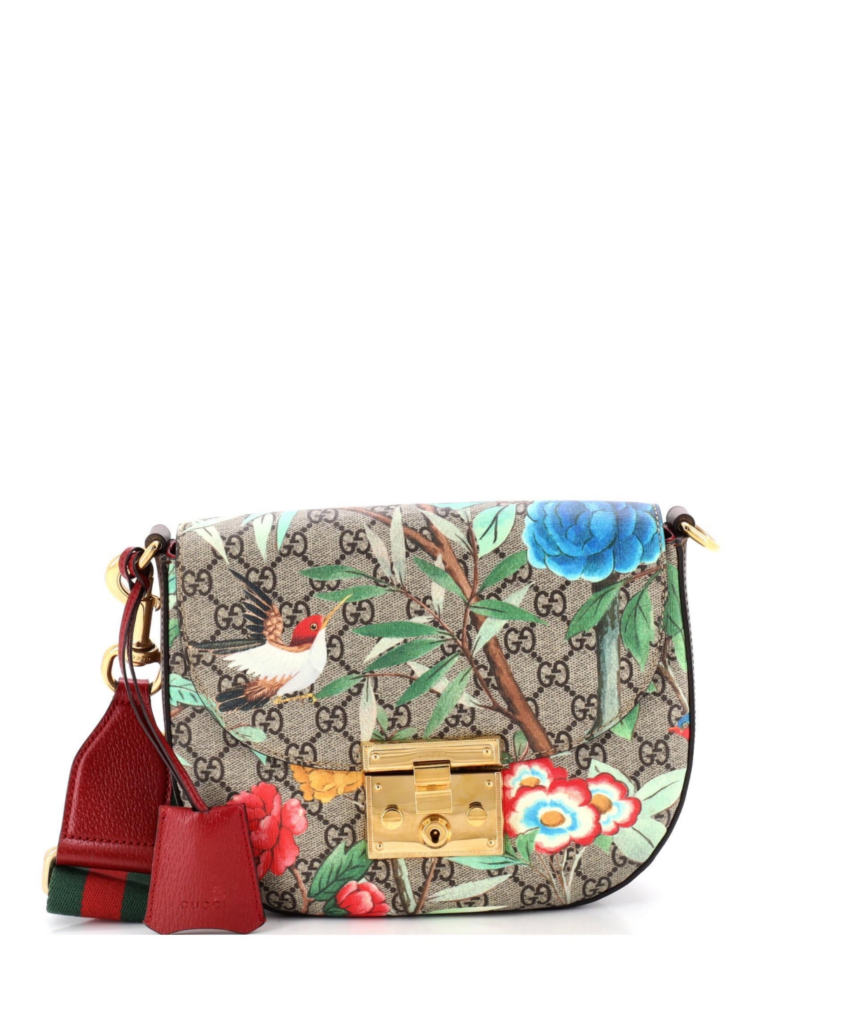 Click here for Pre-Owned Gucci Medium Padlock Saddle Shoulder Bag... prices