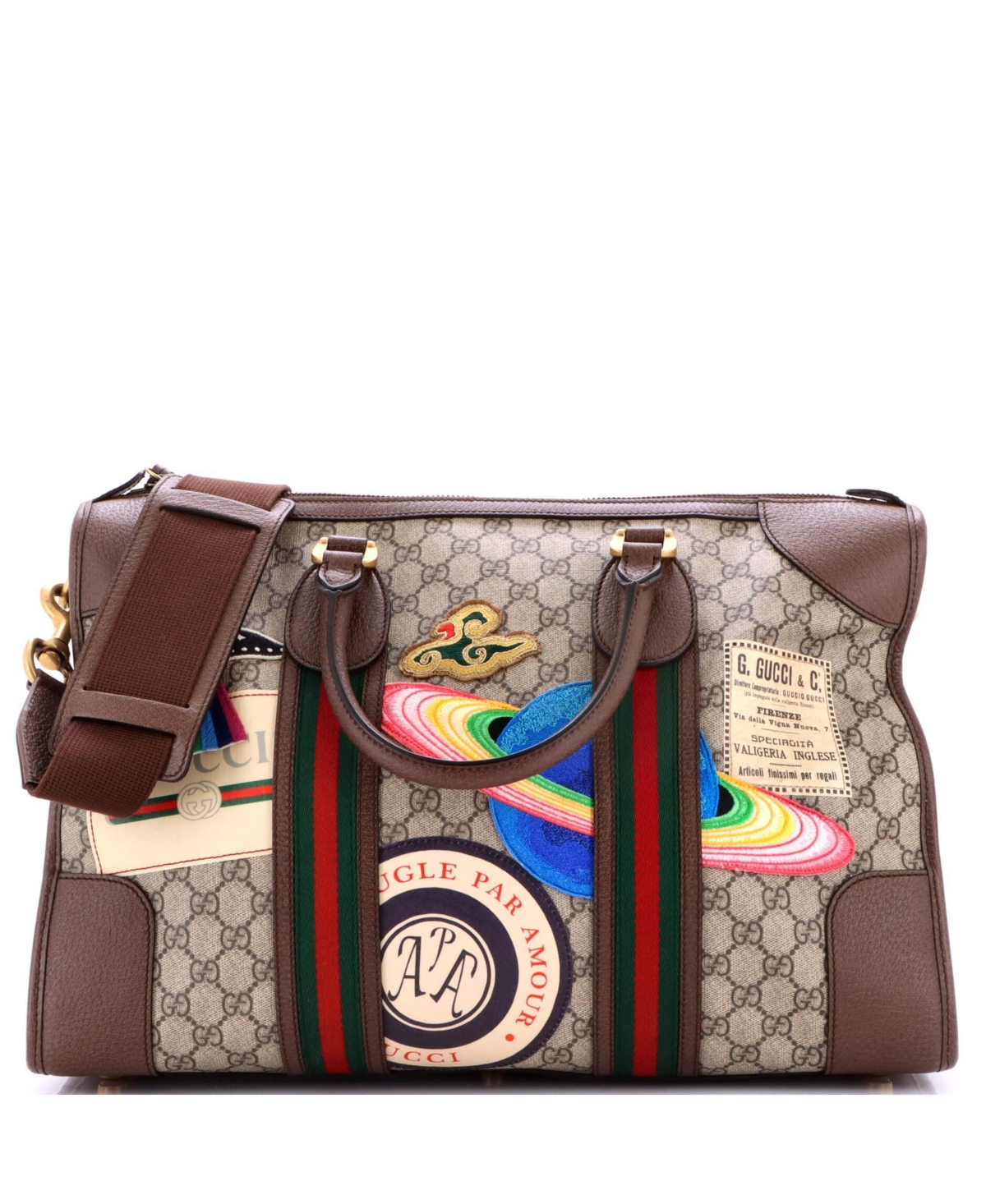 Click here for Pre-Owned Gucci Small Courrier Carry On Convertibl... prices