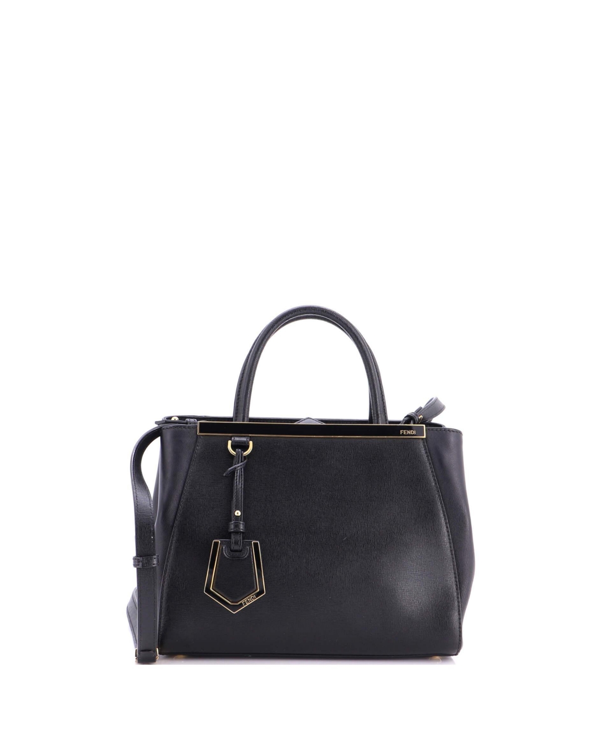 Click here for Pre-Owned Fendi Petite 2Jours Bag Leather - Black prices