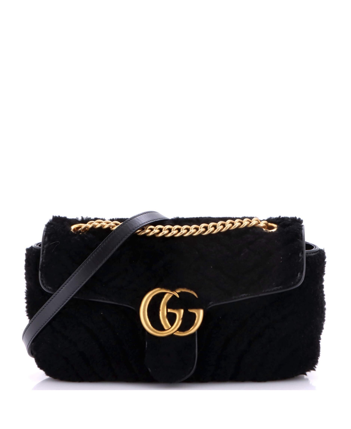 Click here for Pre-Owned Gucci Small Gg Marmont Flap Bag Matelass... prices