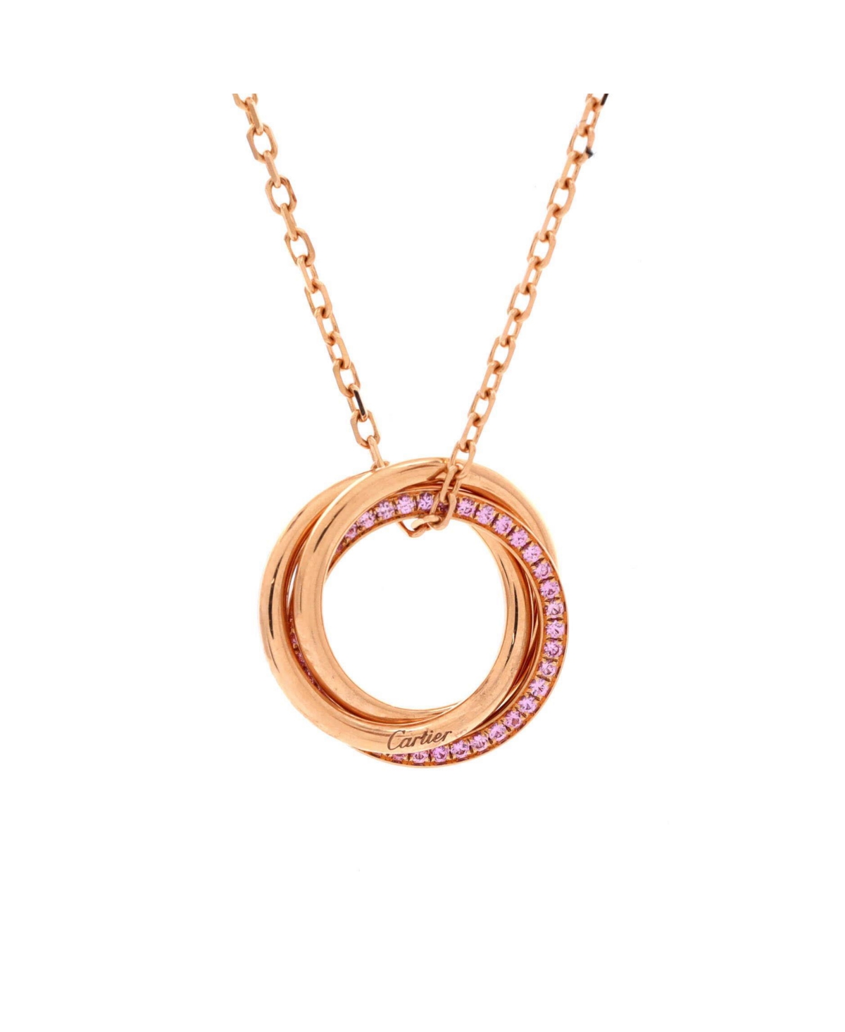 Click here for Pre-Owned Cartier Trinity Pendant Necklace - 18k r... prices