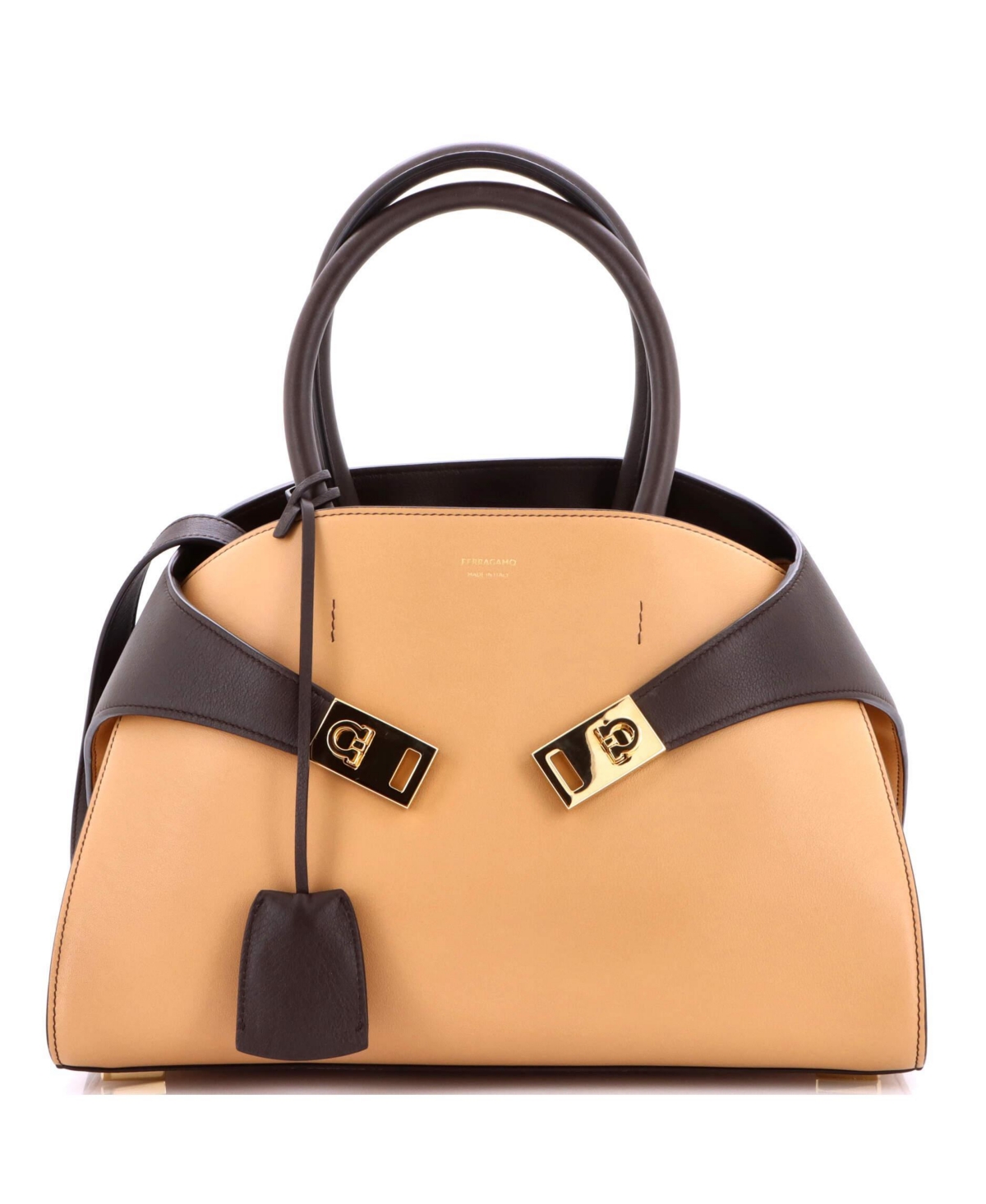 Click here for Pre-Owned Salvatore Ferragamo Small Hug Top Handle... prices