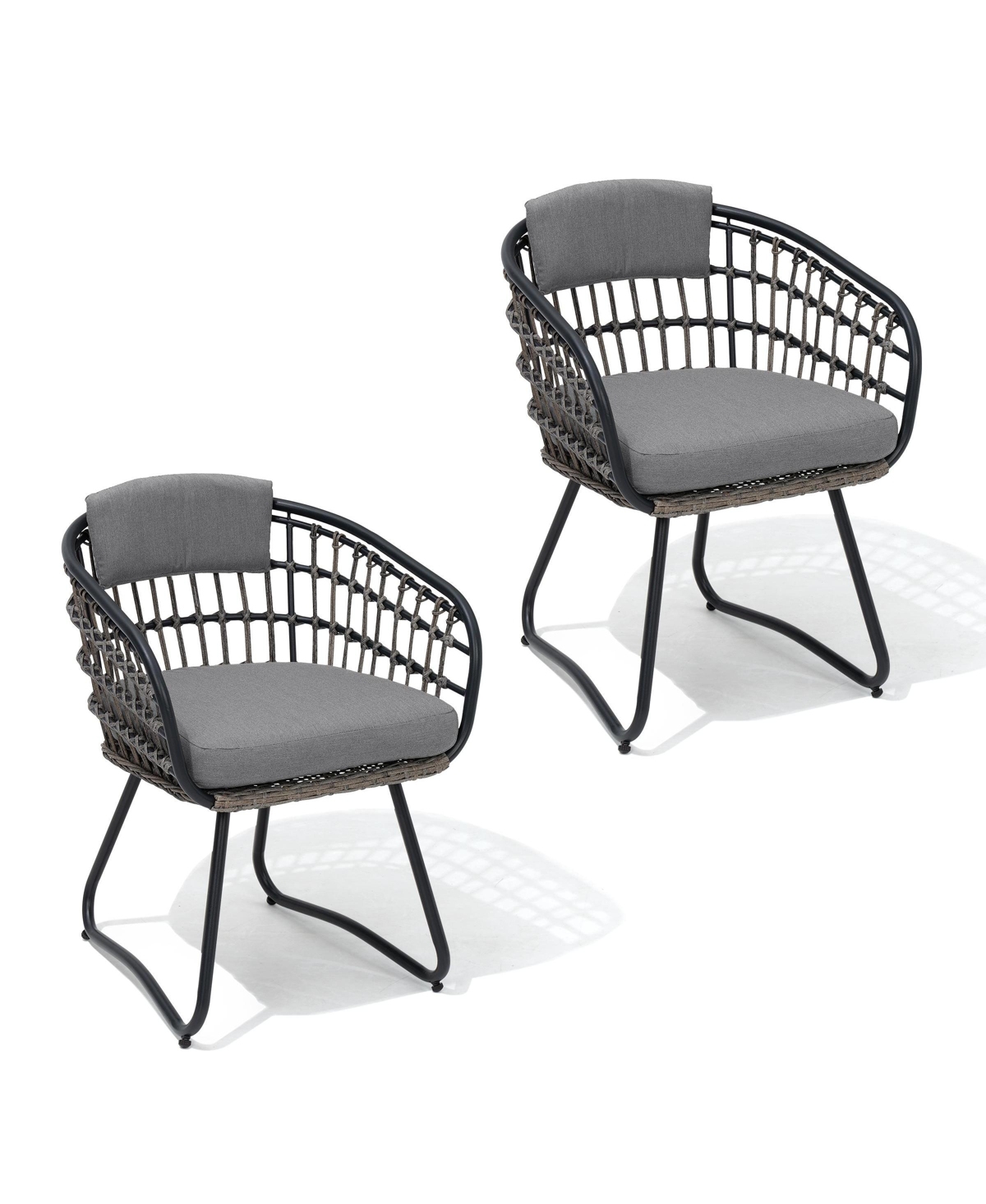Click here for Pellebant Outdoor Patio Wicker Dining Chairs Pe Ra... prices