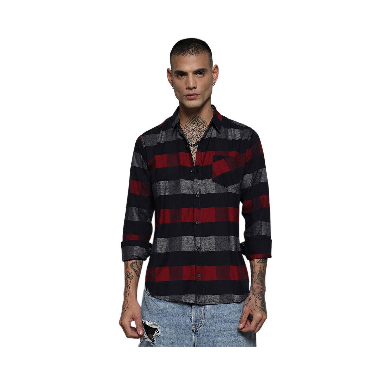 Click here for Campus Sutra Mens Gun Club Check Shirt - Multicolo... prices