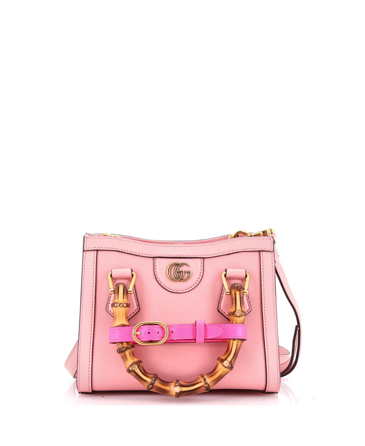 Click here for Pre-Owned Gucci Mini Diana Nm Bamboo Handle Tote L... prices