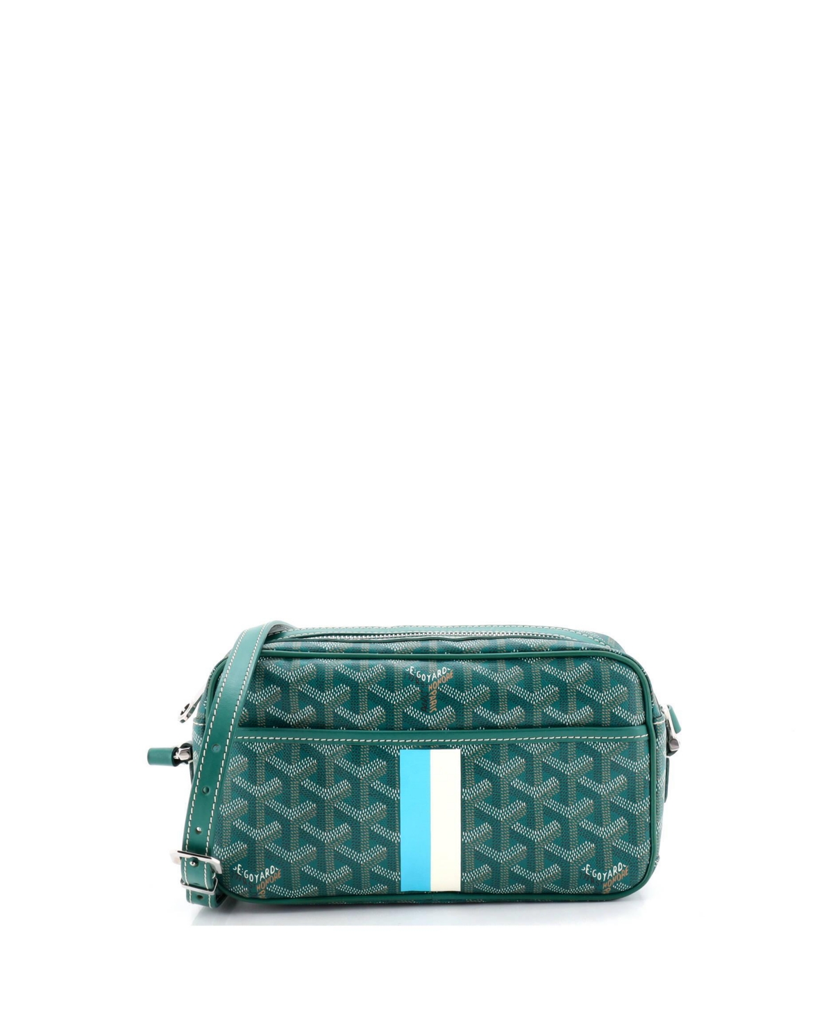Click here for Pre-Owned Goyard Cap Vert Bag Printed Coated Canva... prices