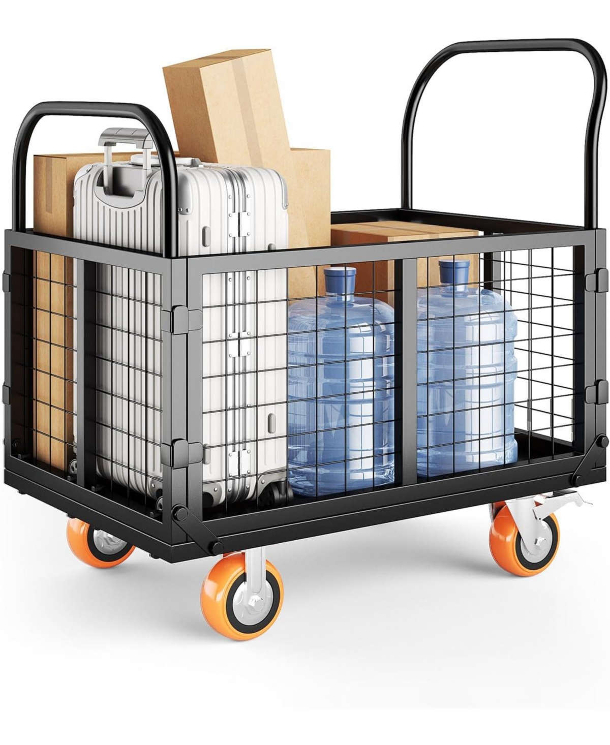 Click here for gaomon Platform Truck Cart with Cage 6-in-1 Foldab... prices