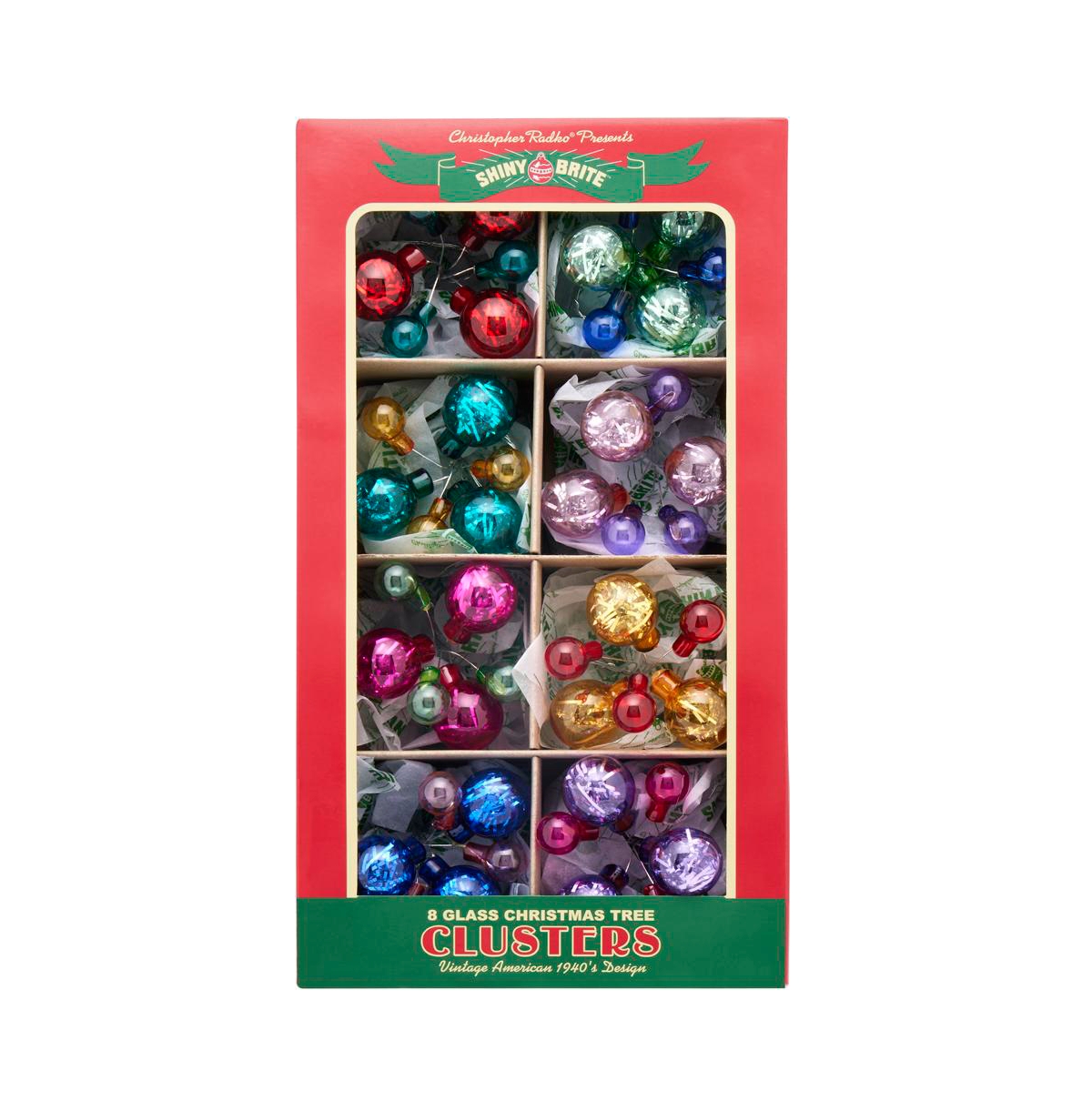 Click here for Shiny Brite Vivid Vintage 6-Piece Ornament Cluster... prices
