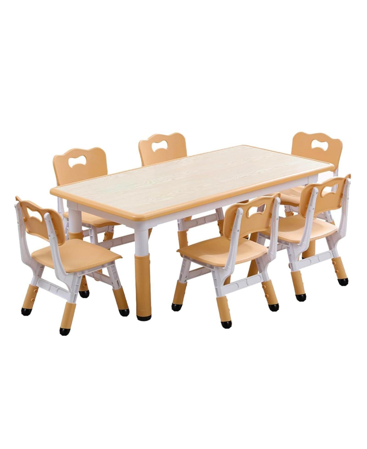 Click here for gaomon Height Adjustable 7- Piece Kids Table and 6... prices