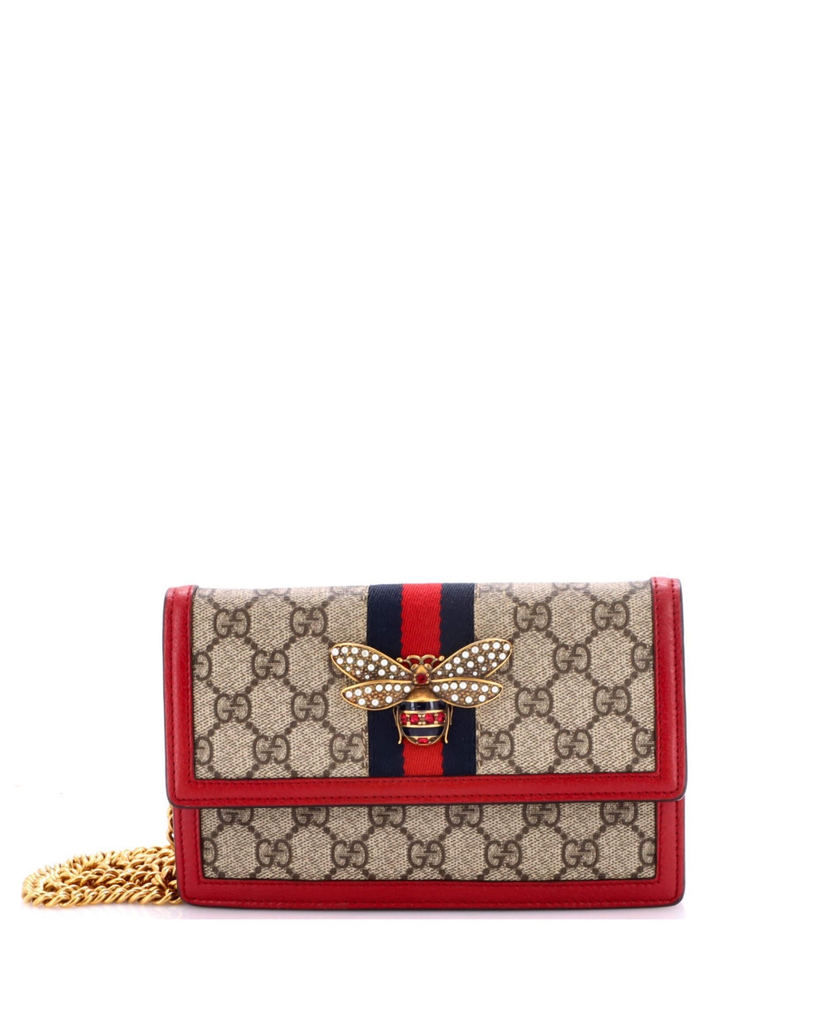 Click here for Pre-Owned Gucci Mini Queen Margaret Chain Wallet G... prices