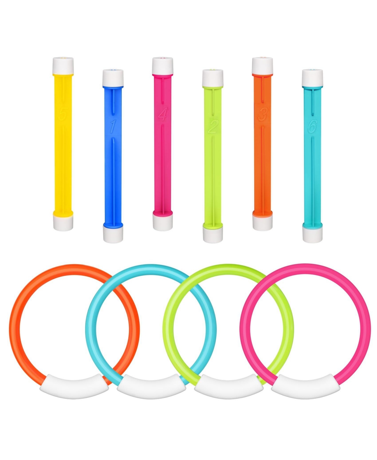 Click here for Gnuadz 10 Pool Diving Rings Sticks Underwater Game... prices