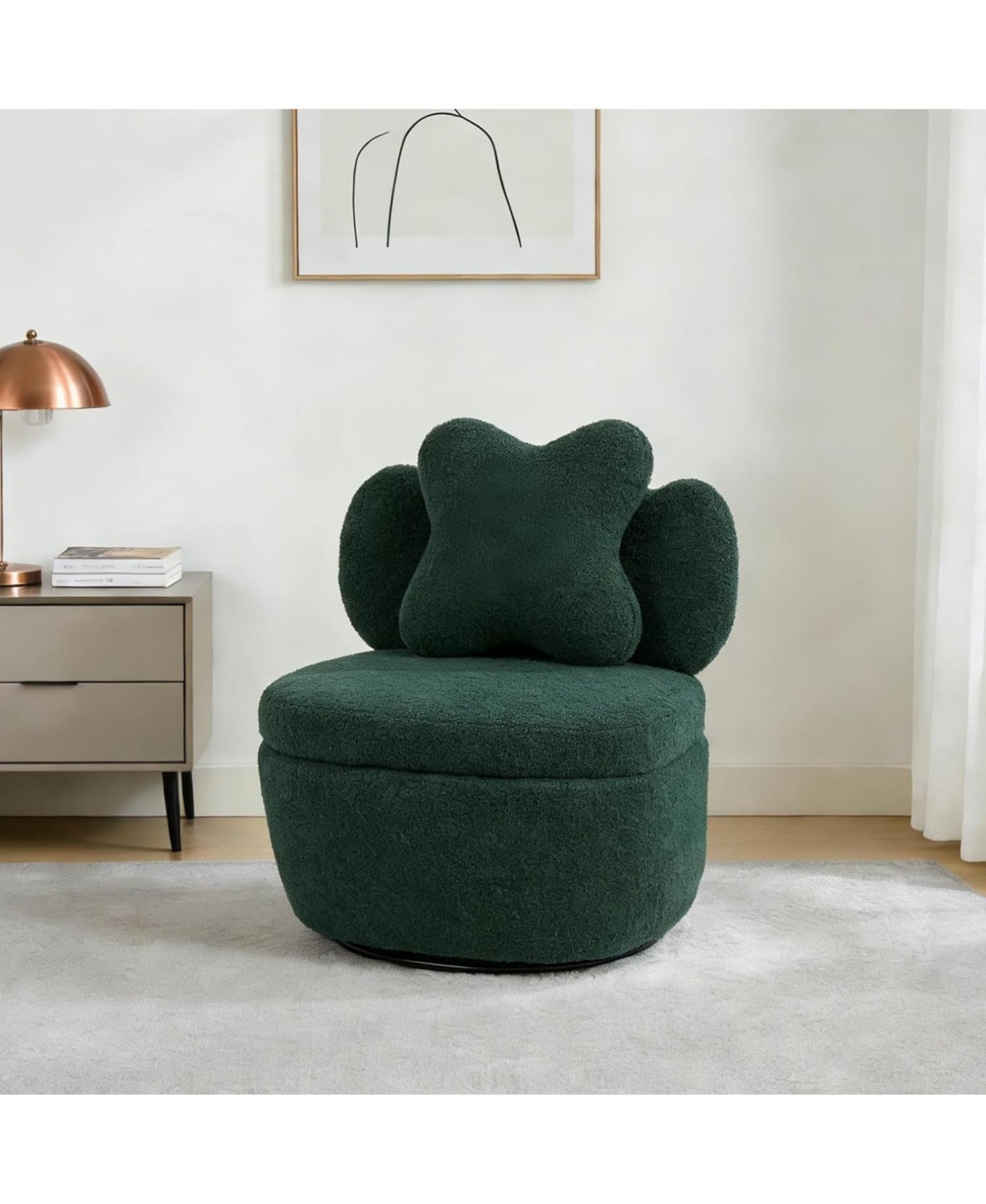 Click here for gaomon 360degree(s) Swivel Accent Chair with Stora... prices