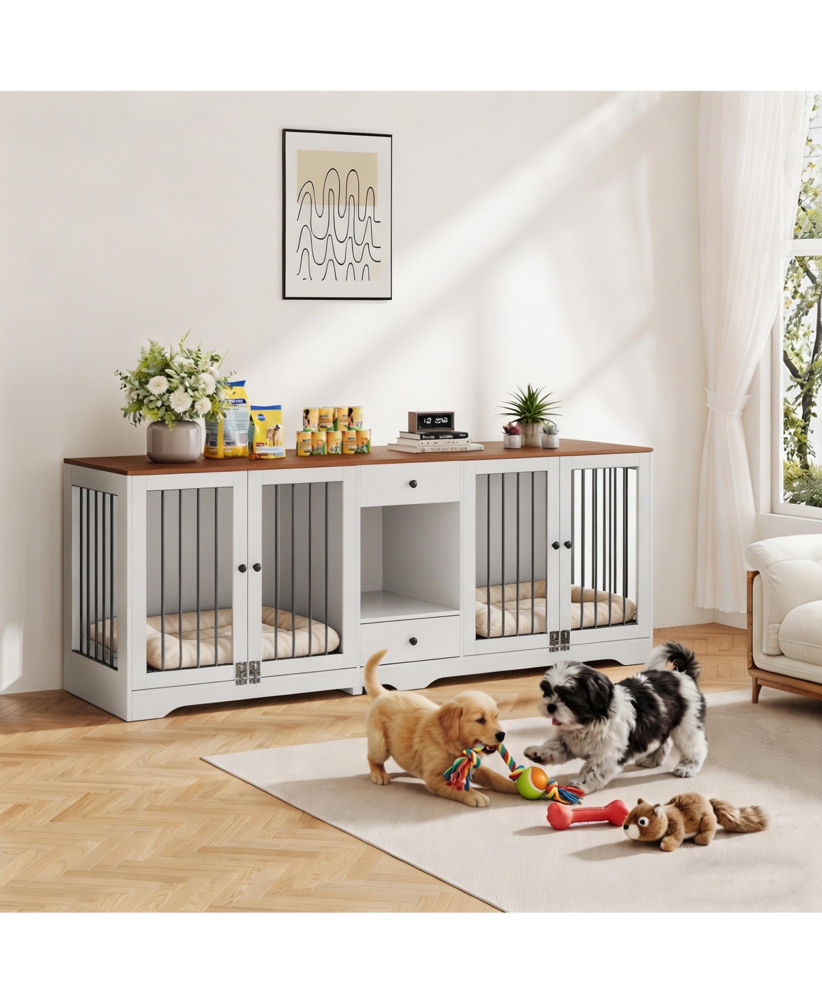 Click here for Multi-Functional Dog Crate for Medium Large Dogs 8... prices