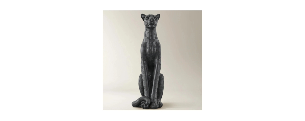 Click here for Z Gallerie Big Cat Statues Black Home Decor Modem... prices
