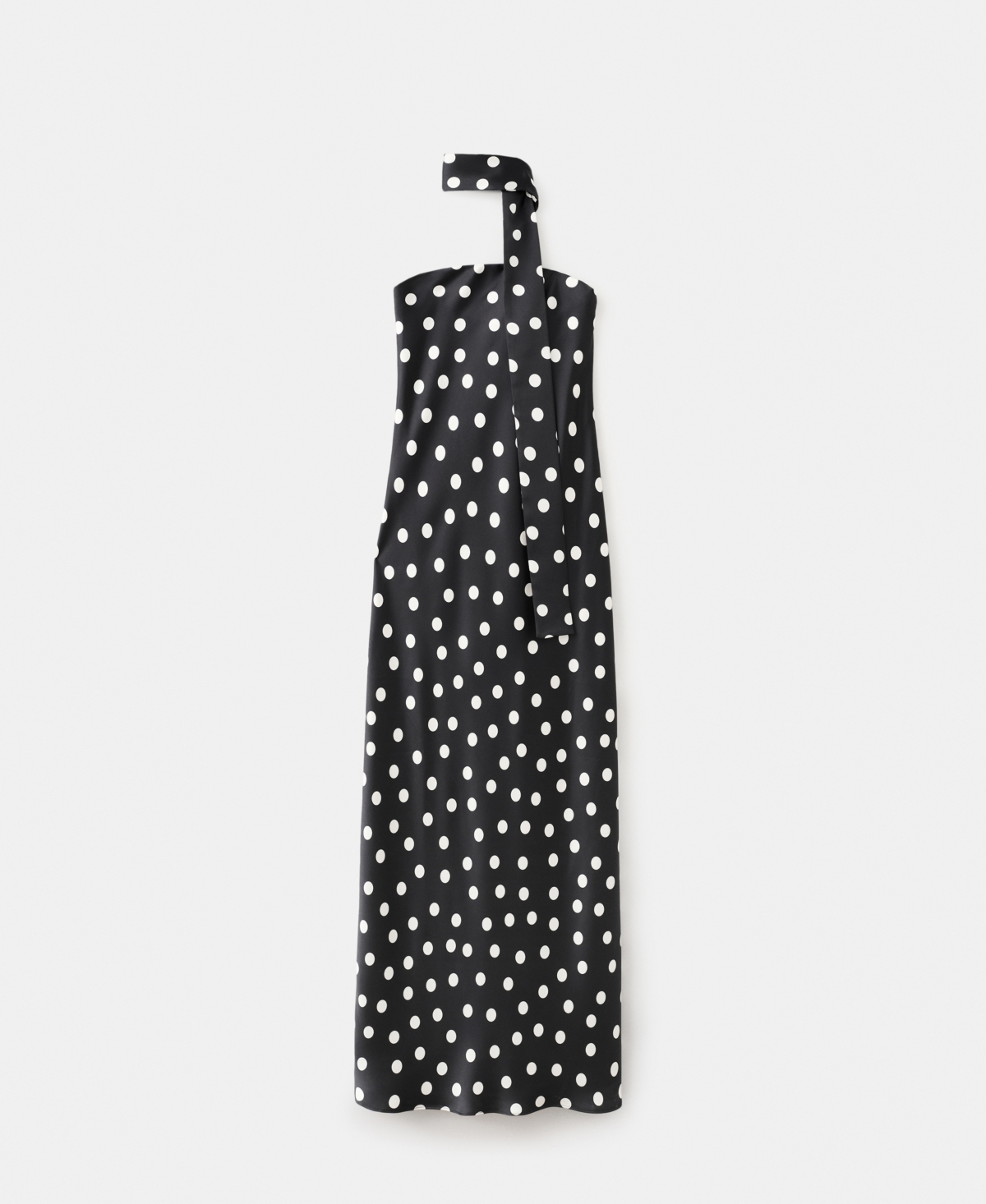 Click here for Mango Womens Polka-Dot Satin-Finish Dress - Black prices