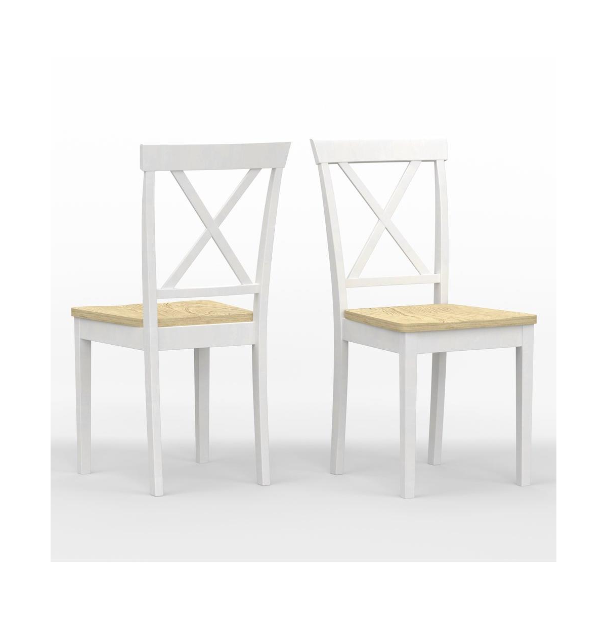 Click here for Glenwillow Home X-Back Solid Wood Dining Chairs  S... prices
