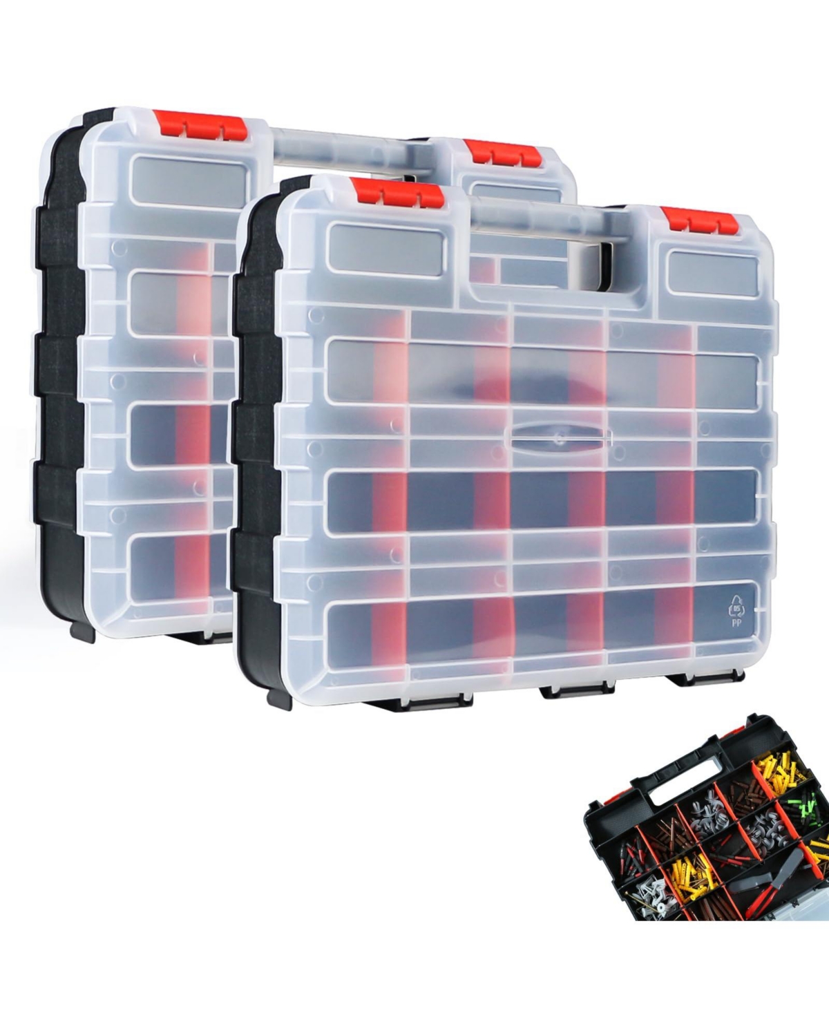 Click here for Xdovet Tool Box Organizer 34 Compartments Removabl... prices