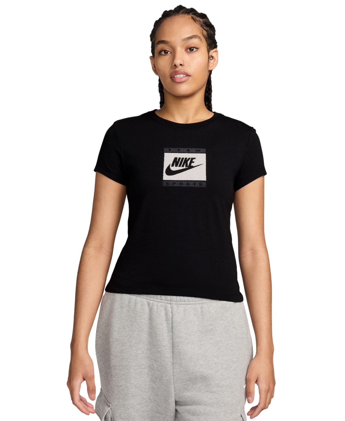 Click here for Nike Sportswear Chill Knit Womens T-Shirt - Black prices