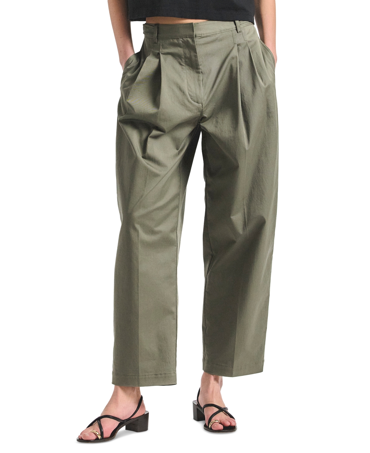 Click here for Derek Lam 10 Crosby Womens Asher High-Rise Pleated... prices