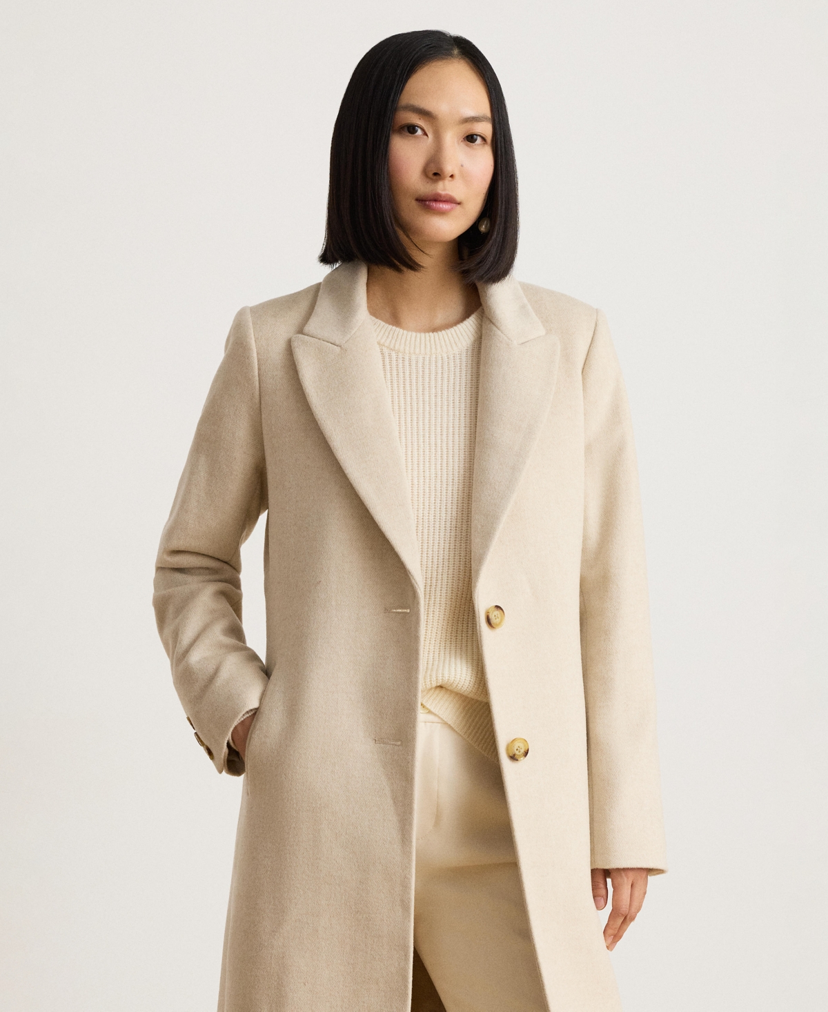 Click here for Lauren Ralph Lauren Womens Wool Walker Coat - Crea... prices