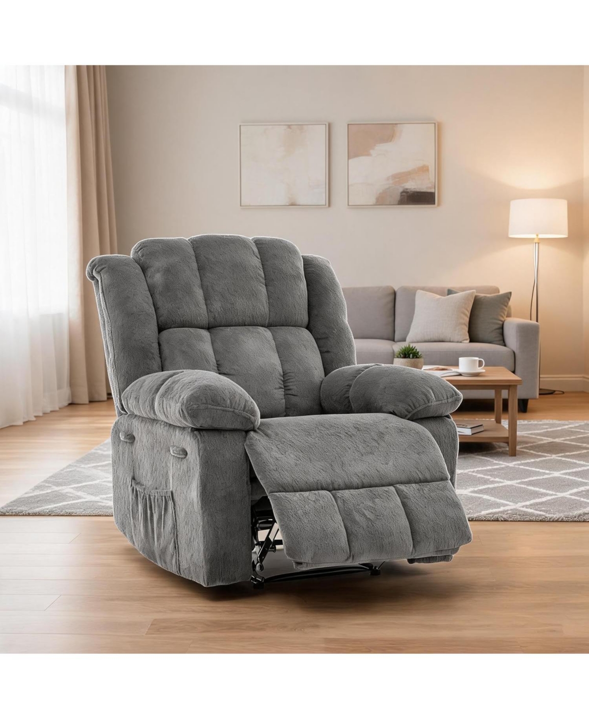 Click here for homfan Oversized Recliner Accent Chair for Adults... prices