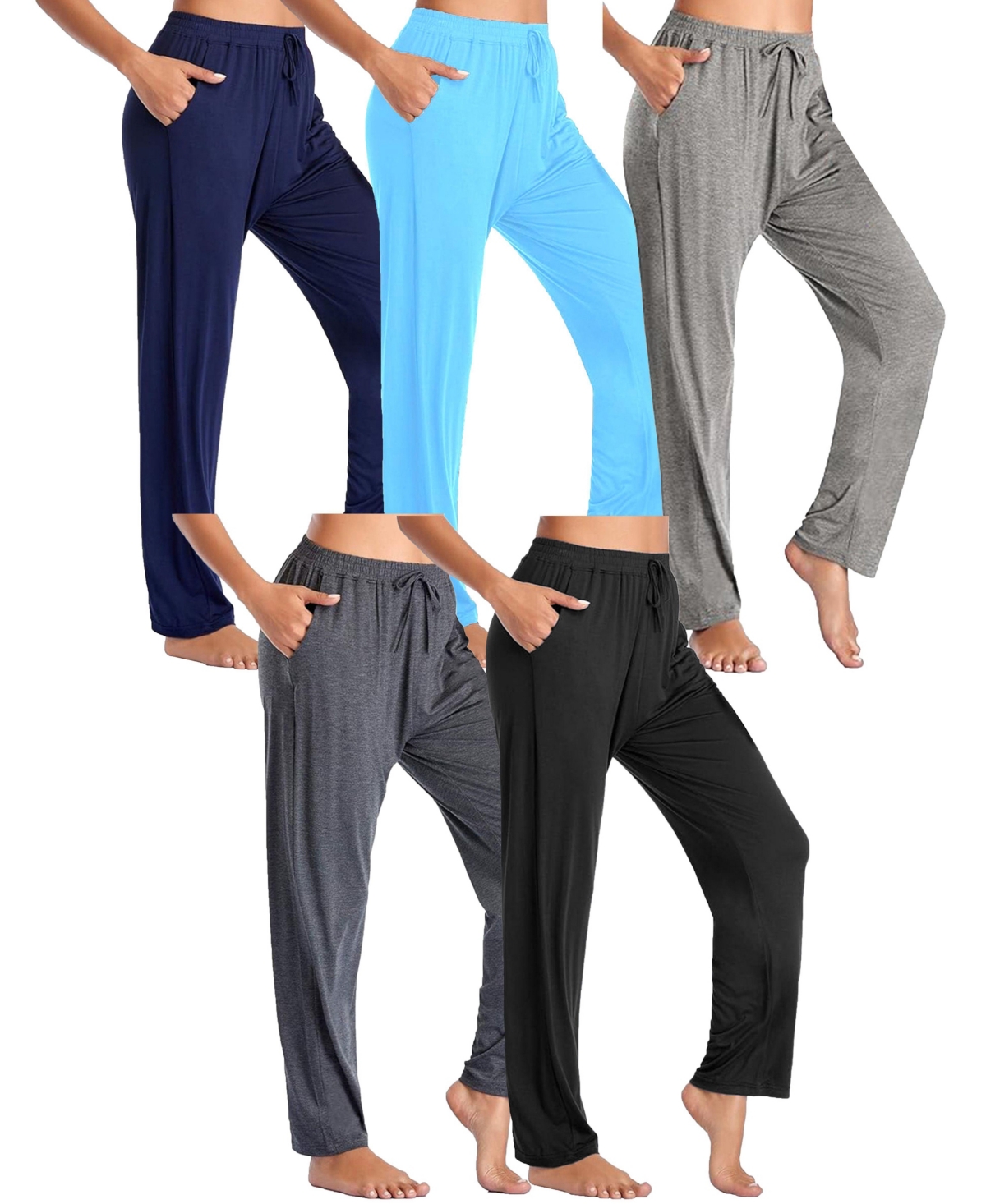 Click here for Blue Ice Womens Loose Fit Classic Lounge Pants-5 P... prices