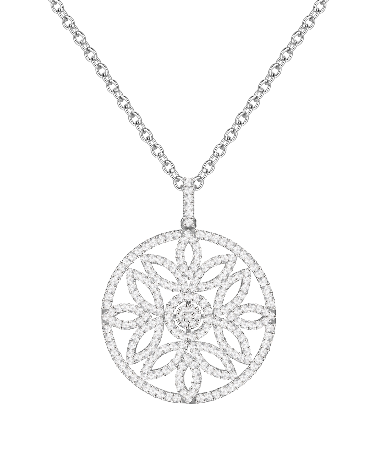 Click here for Macys Diamond Pendant Necklace (1 ct. t.w.) in Ste... prices