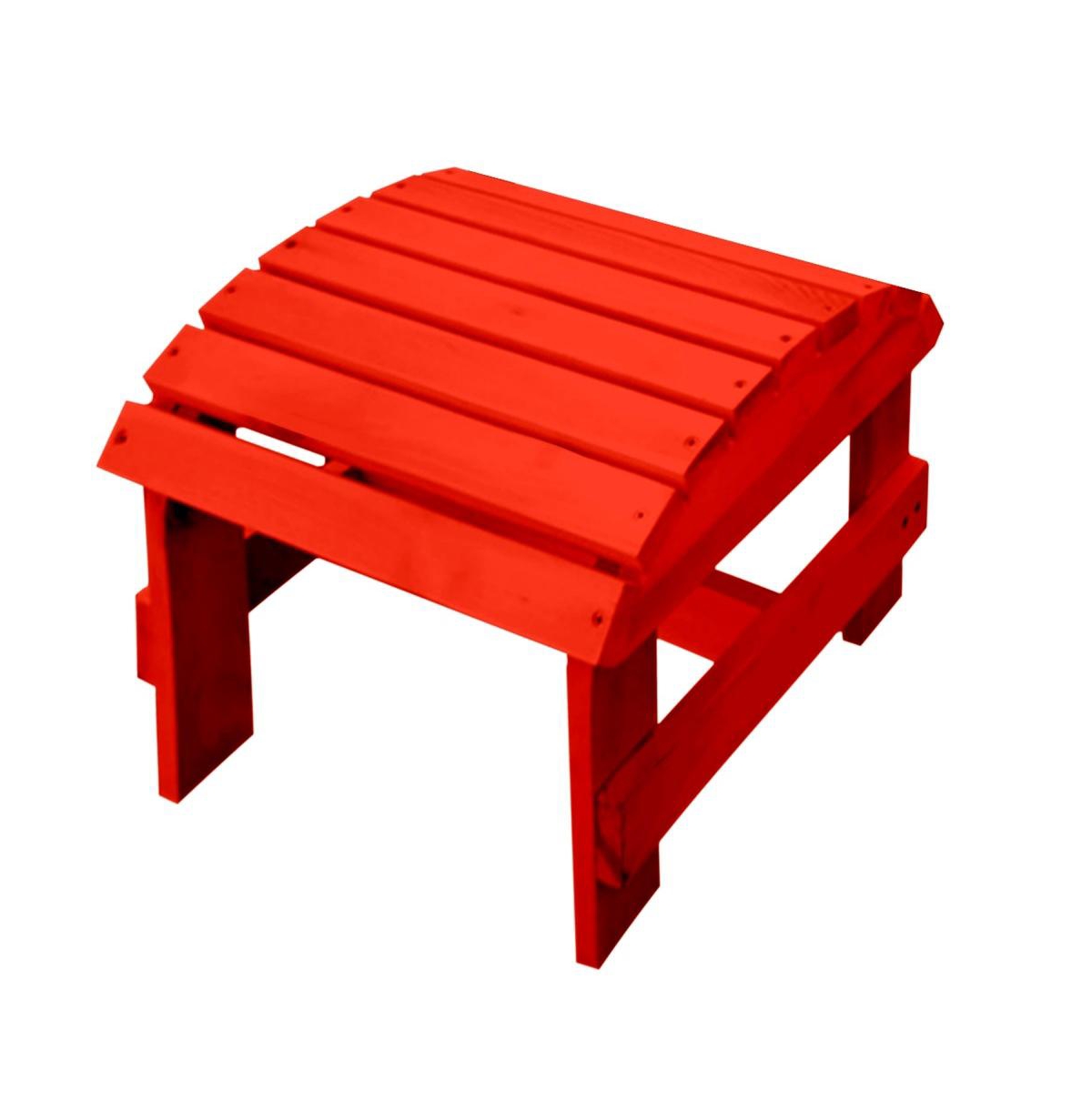 Click here for Jiallo Adirondack Pine Ottoman - Color: red prices